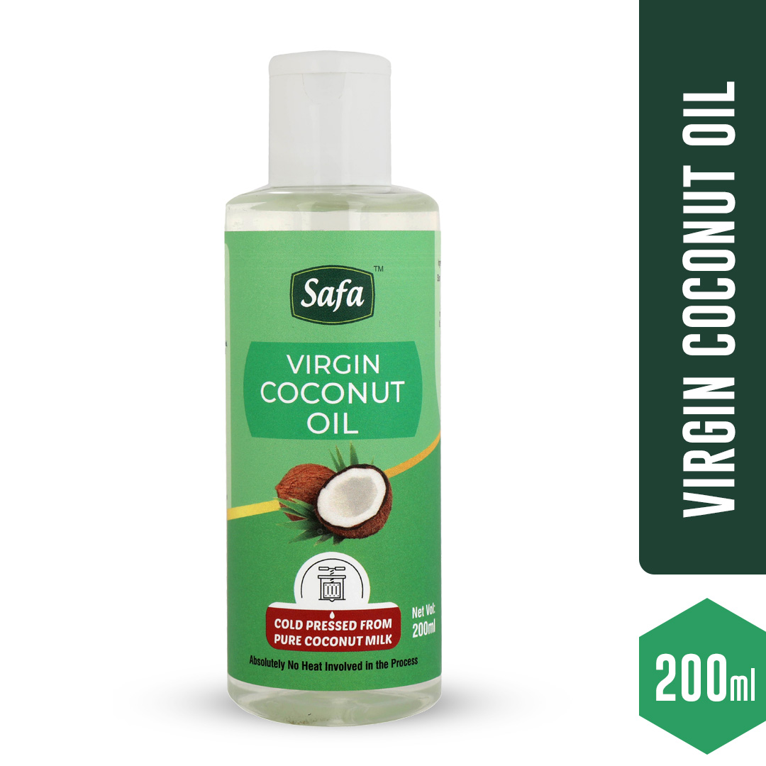 Safa Virgin Coconut Oil | 200ml | Cold Pressed for Skin Hair Oil ...